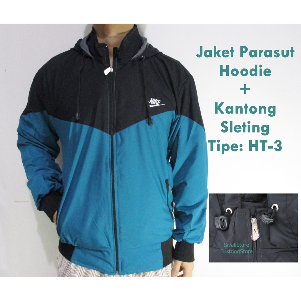 Jual Jaket N*ke Parasut Variasi Biru Bahan Dalam Katun Jaring Adem ...