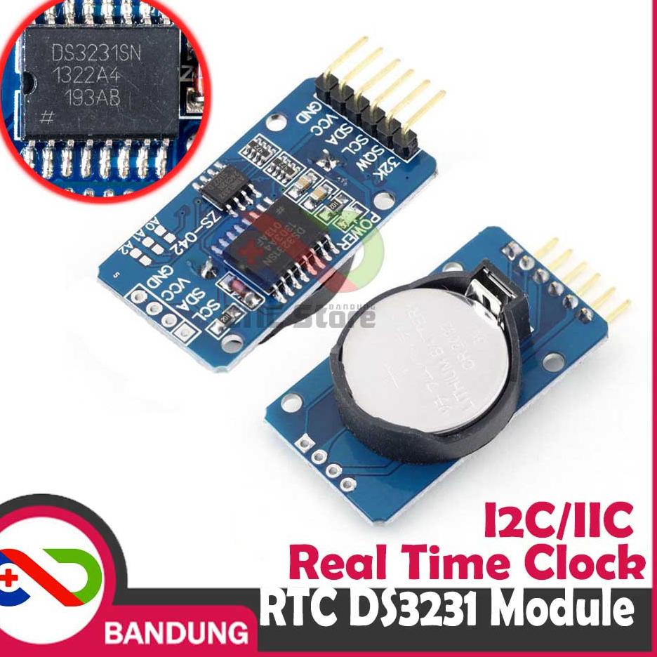 Jual Sikat Habis--RTC DS3231 SERI SN REAL TIME CLOCK I2C + BATTERY MODULE MODUL DS3231SN ...
