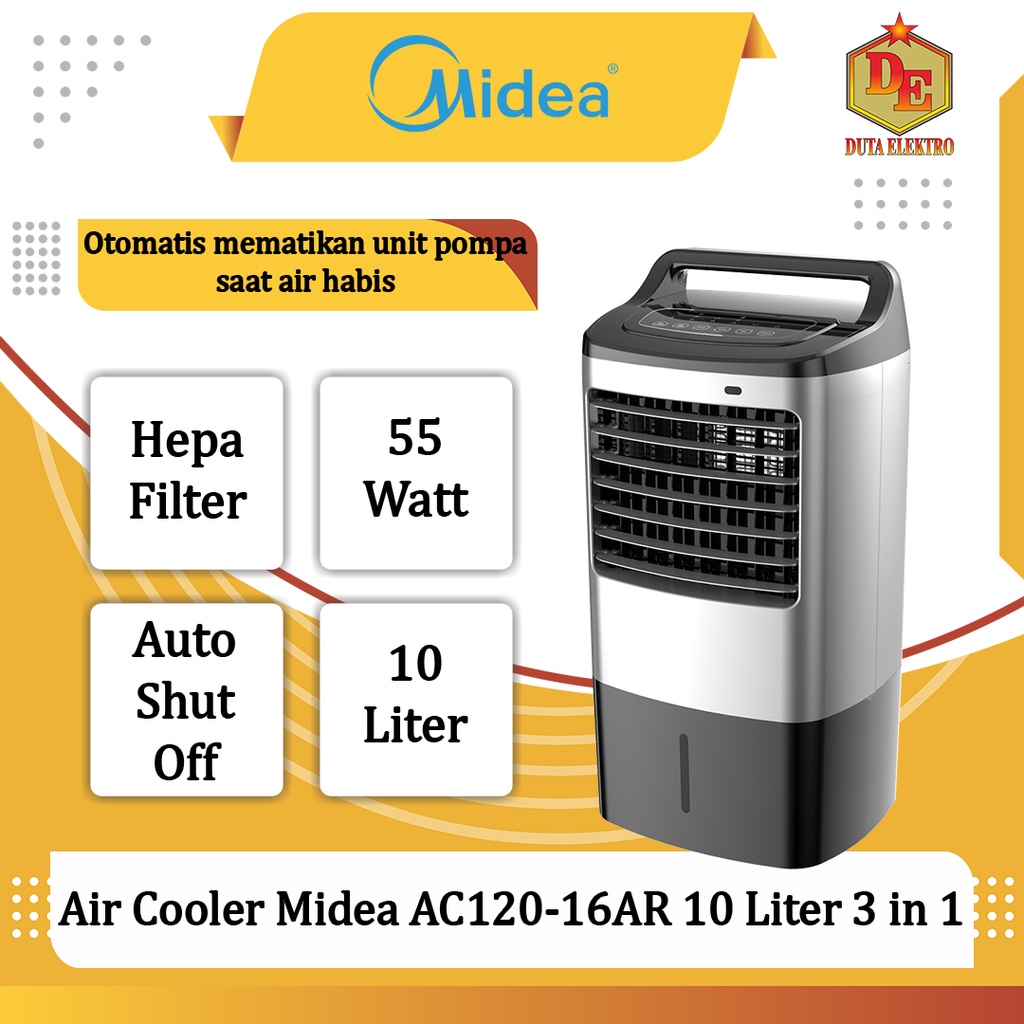 Jual Air Cooler Midea AC 120 16AR 10 Liter 3 in 1 | Shopee Indonesia