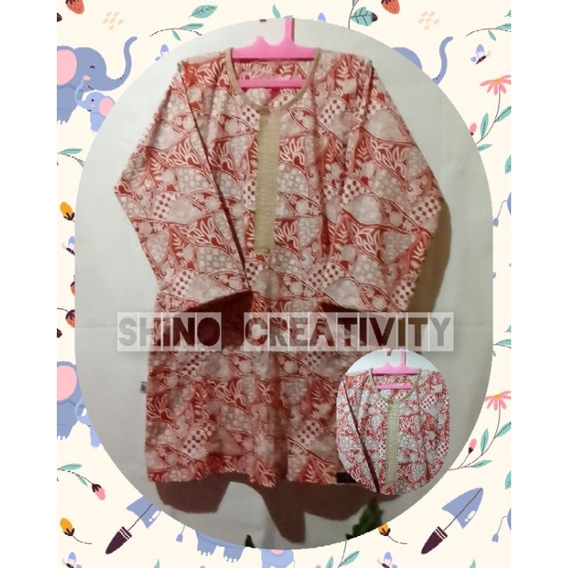 Jual Baju Kurung Basiba Batik Cap SCB-01 | Shopee Indonesia