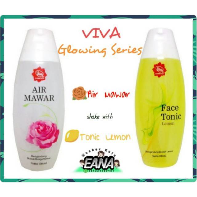 Jual PAKET GLOWING VIVA (Viva lemon + Air Mawar) | Shopee Indonesia