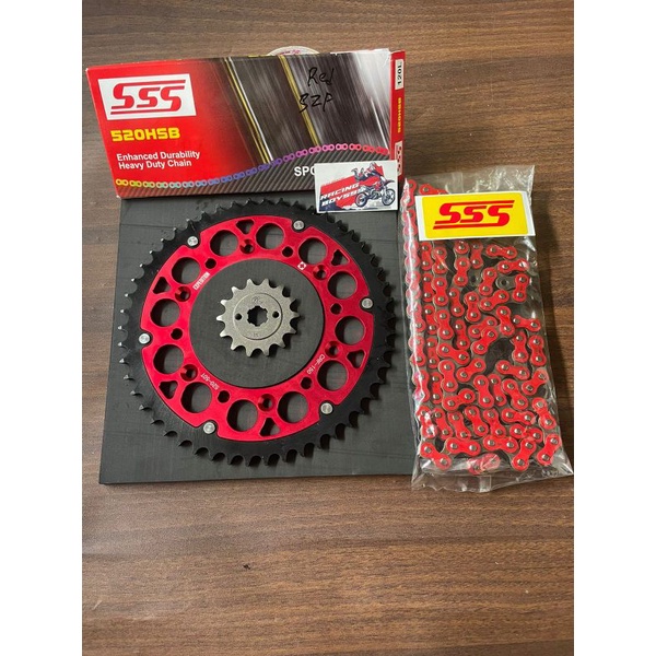 Jual Gear Set 520 CRF 150 CRF 230 Expedition almunium Model Roz set ...