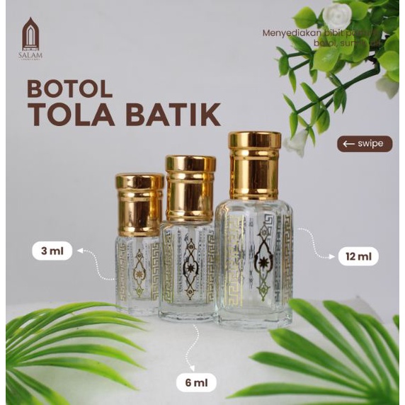 Jual 1 Lusin | Botol TOLA BATIK 3 - 6 - 12 ML Stik - Botol Parfume ...