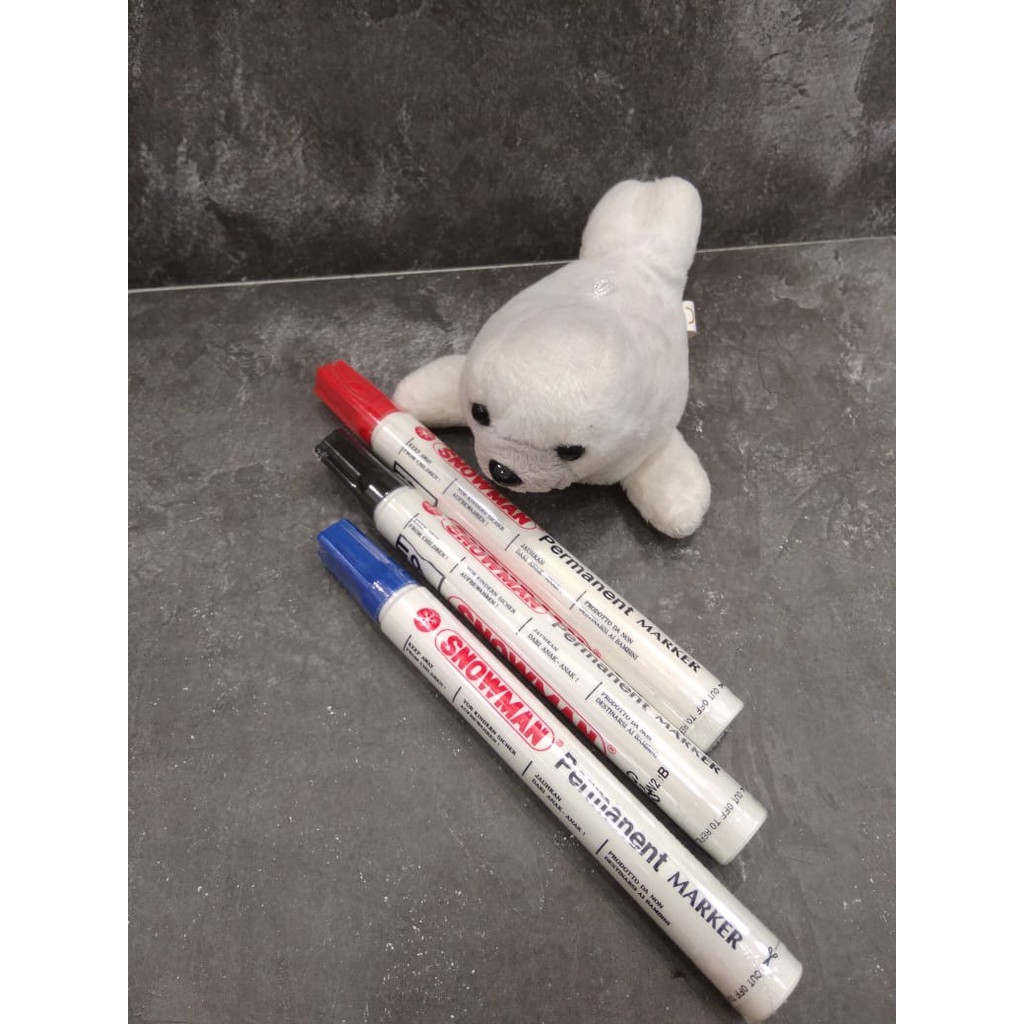 Jual Spidol / Permanent Marker SNOWMAN G-12 | Shopee Indonesia