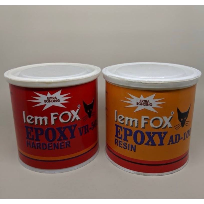 Jual Lem epoxy / Fox lem epoxy (Resin AD-102 + Hardener VR-503) / epoxy ...
