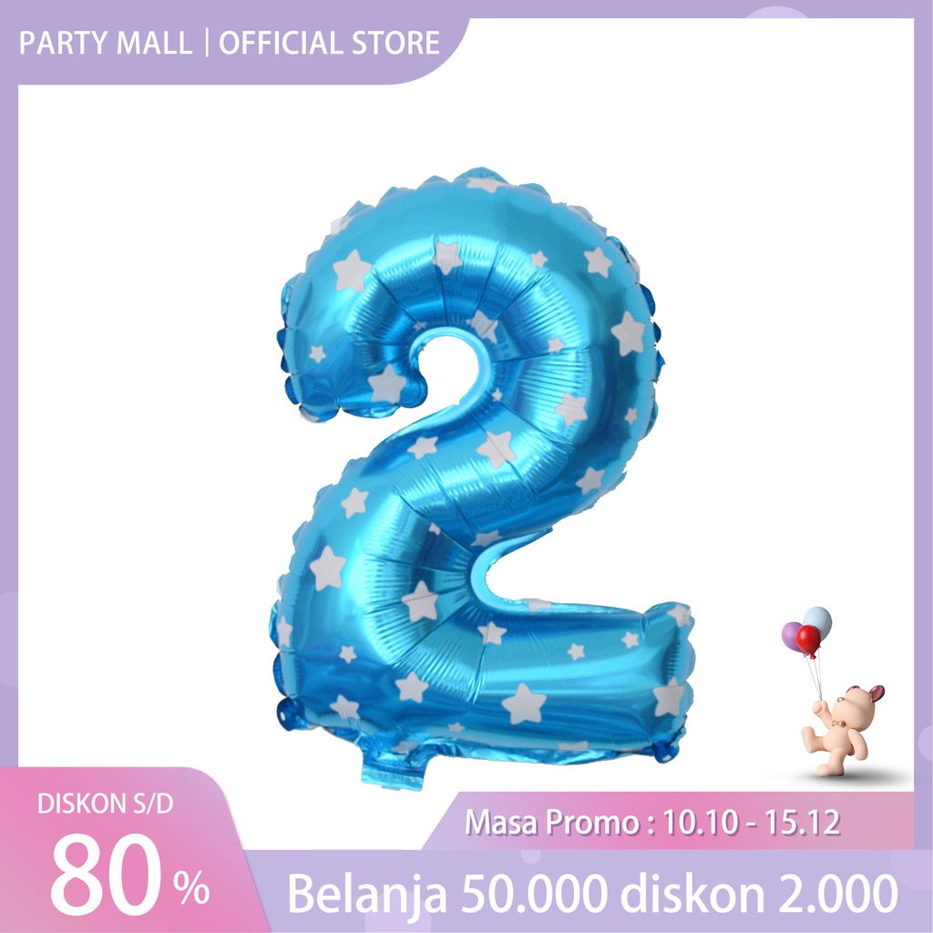 Jual Balon Foil Huruf Biru 16 Inch 40cm Abjad Alphabet A-Z Balon Foil ...
