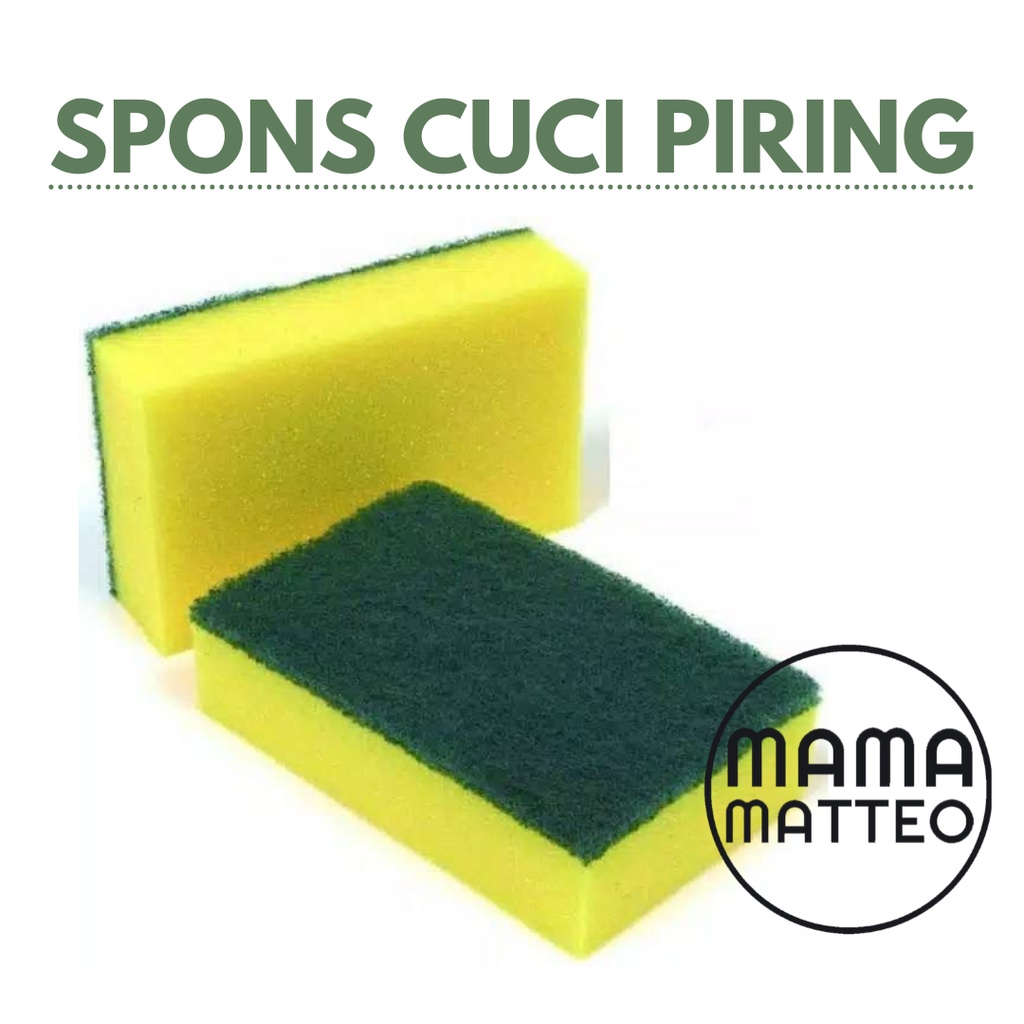 Jual SPONS kuning cuci piring / spon / busa spons / tapas cuci piring ...