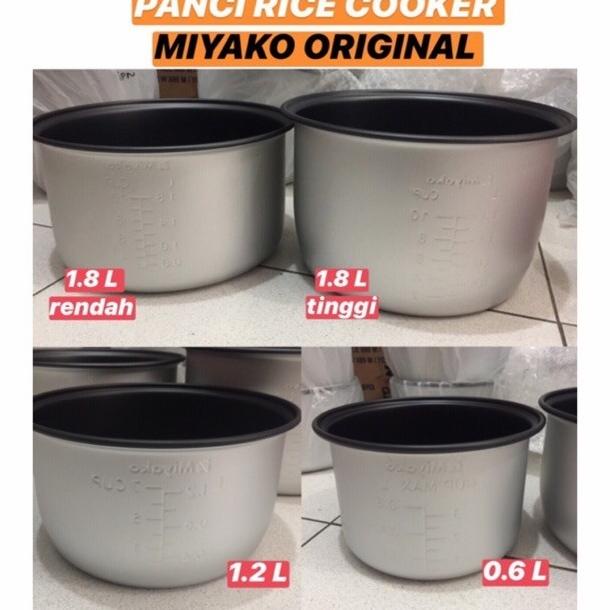 Jual Panci Miyako Rice Cooker Original 1.8L Tinggi 13Cm & 15Cm | Shopee ...