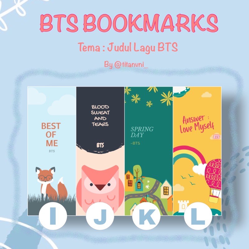 Jual BTS BOOKMARKS / PEMBATAS BUKU (Set) | Shopee Indonesia