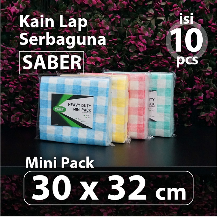 Jual Kain Lap Serbaguna SABER 30 x 32 cm - Mini Pack - Heavy Duty Wipes ...