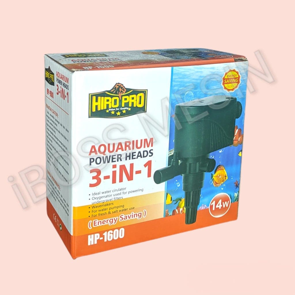 Jual Mesin Aquarium Hiro pro HP-1600 HP 1600 HP1600 WATER PUMP AKUARIUM AQUASCAPE MURAH | Shopee ...