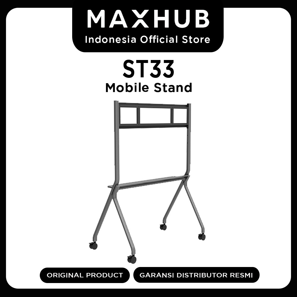 Jual MAXHUB ST33 Mobile Stand for 55-86 inch | Shopee Indonesia