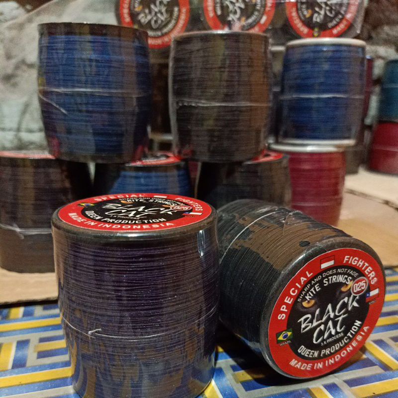 Jual Gelasan BLACKCAT 025 Bonit - Senar layangan benang layangan ...