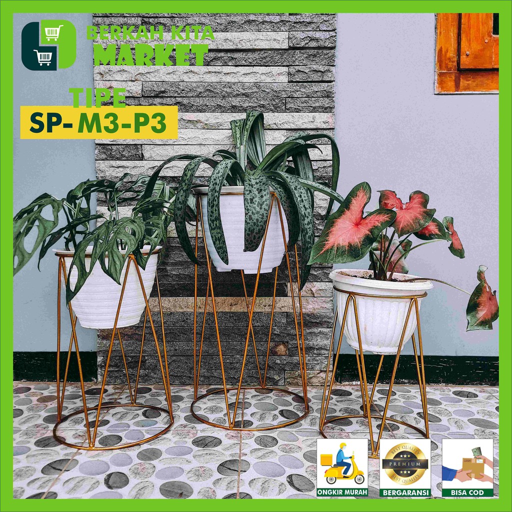 Jual Standing Pot Besi Pot Minimalis Standing Plant Dekorasi Tanaman Dudukan Tanaman Terbaru [SP ...