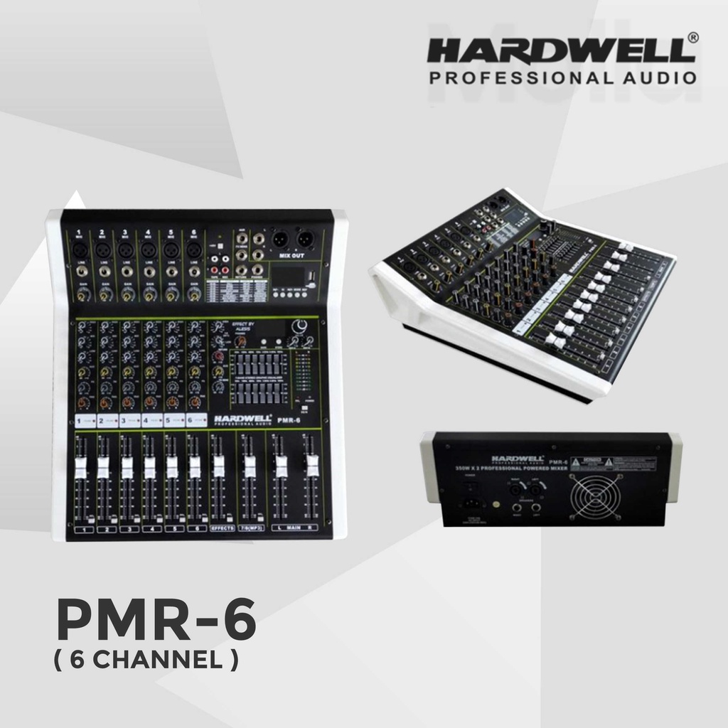 Jual Power Mixer 6 Channel Hardwell PMR 6 Original | Shopee Indonesia