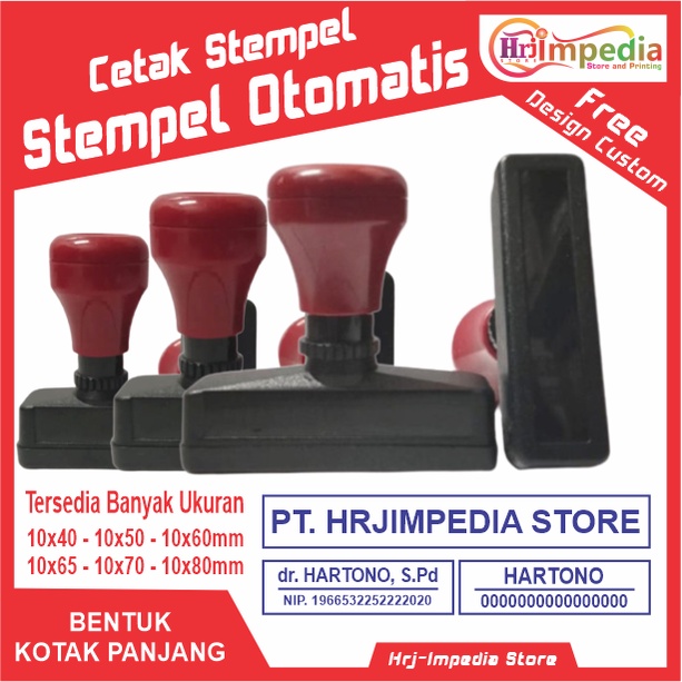 Jual Cetak Stempel Kotak Ukuran Persegi Panjang | Cetak Stempel Otomatis Flash Bisa 1 Warna ...