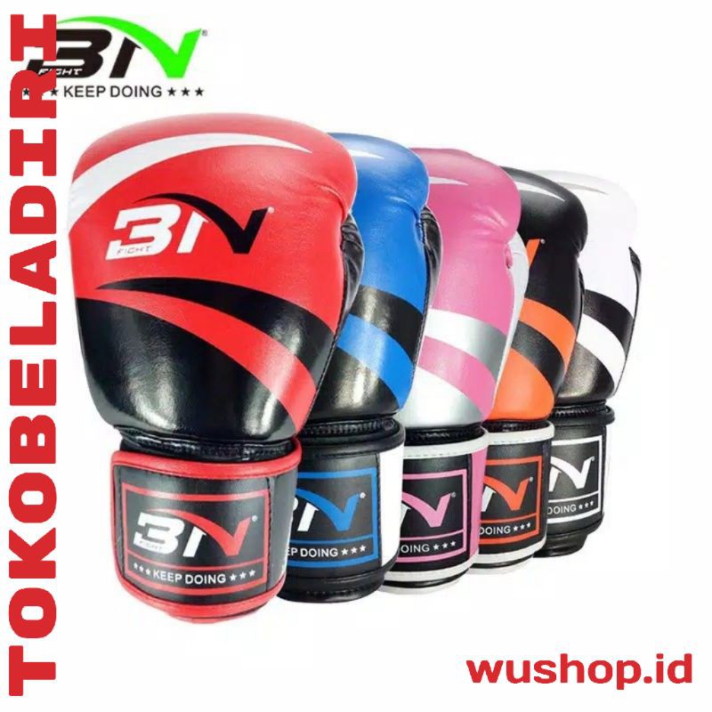 Jual BN BOXING GLOVES original sarung tinju MMA Muaythai Kickboxing Orange | Shopee Indonesia