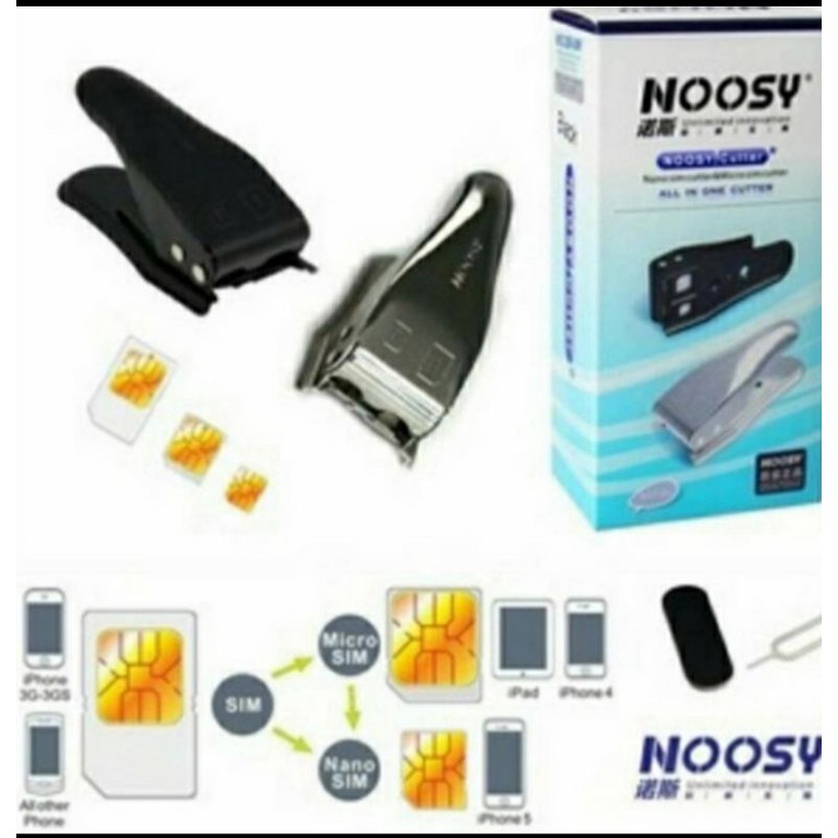 Jual SIM Card Cutter Noosy 3 In 1 Original Noosy | Shopee Indonesia