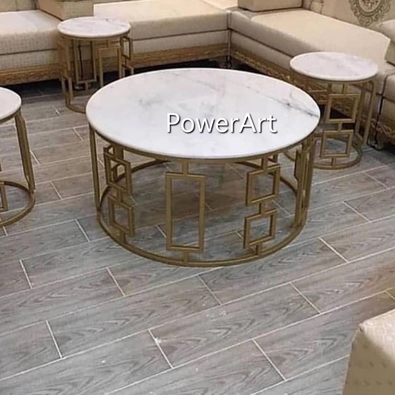 Jual Meja Tamu Marmer carara itali coffe table marble meja marmer bulat ...