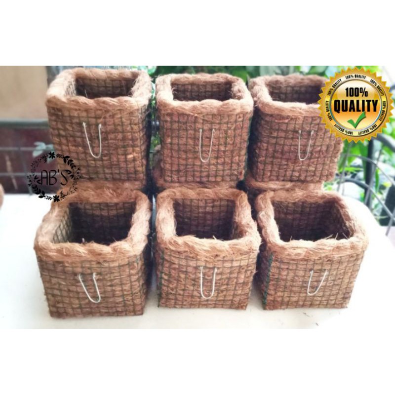 Jual POT KOTAK JAHIT pot sabut kelapa l pot bunga kait murah | Shopee ...