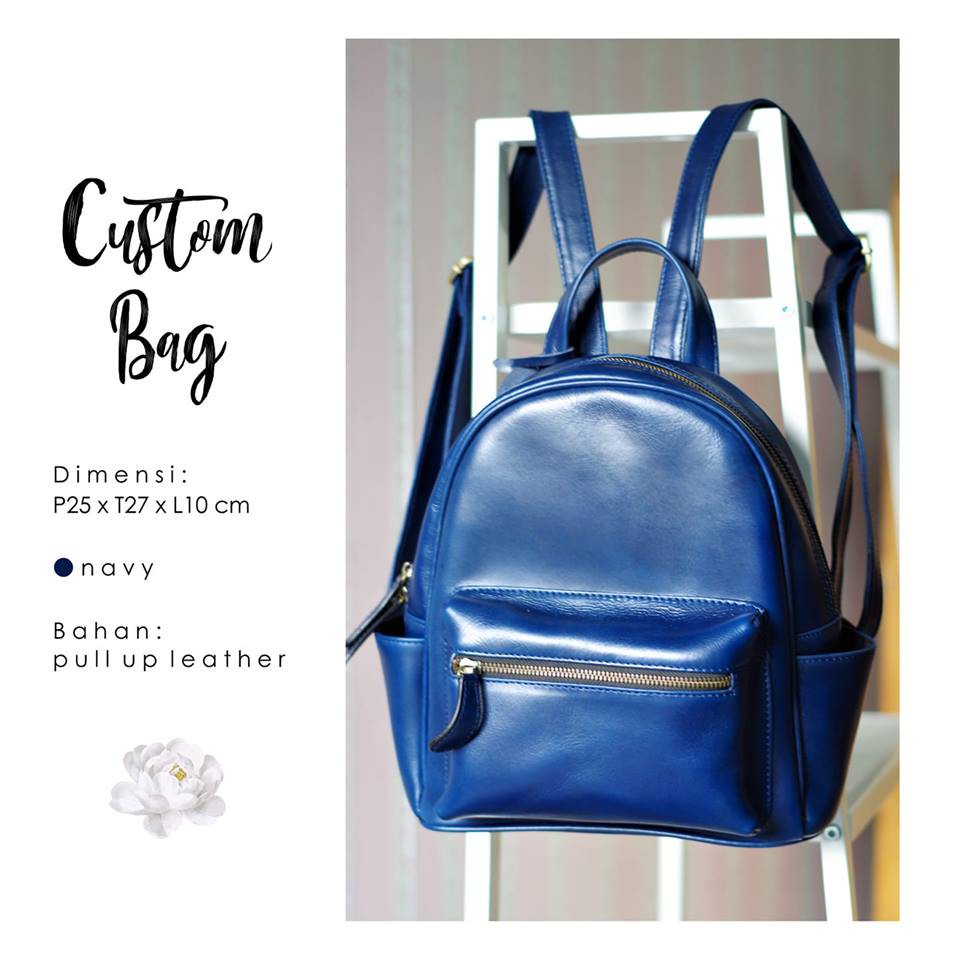 Jual Custom Backpack Tas Kulit Asli | Shopee Indonesia
