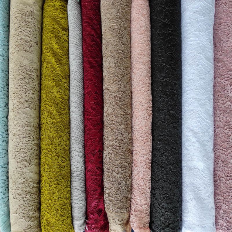 Jual Kain broklat brokat gliter non gliter lebar 150cm motif bunga (0 ...