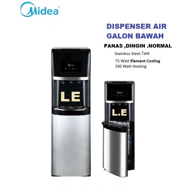 Jual Dispenser Galon Bawah - Midea YD1135AS - 75WATT - Khusus ...