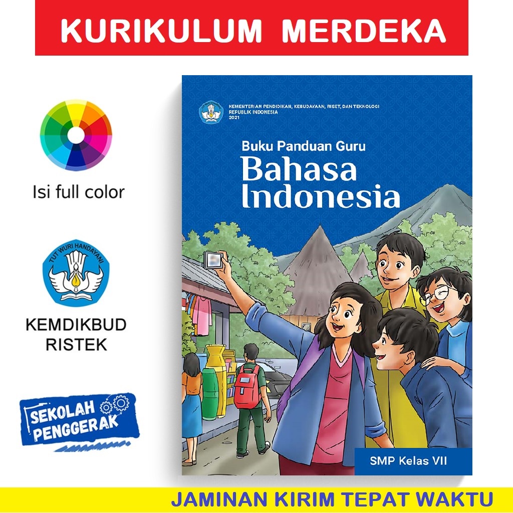 Jual Buku Guru Bahasa Indonesia Smp Kelas 7 Kurikulum Merdeka Kemendikbud Ristek 2022 | Shopee ...