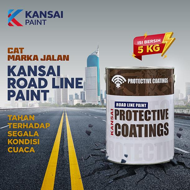 Jual Cat Jalan Kansai Roadline Paint 5kg Gallon Hitam Kuning Putih ...