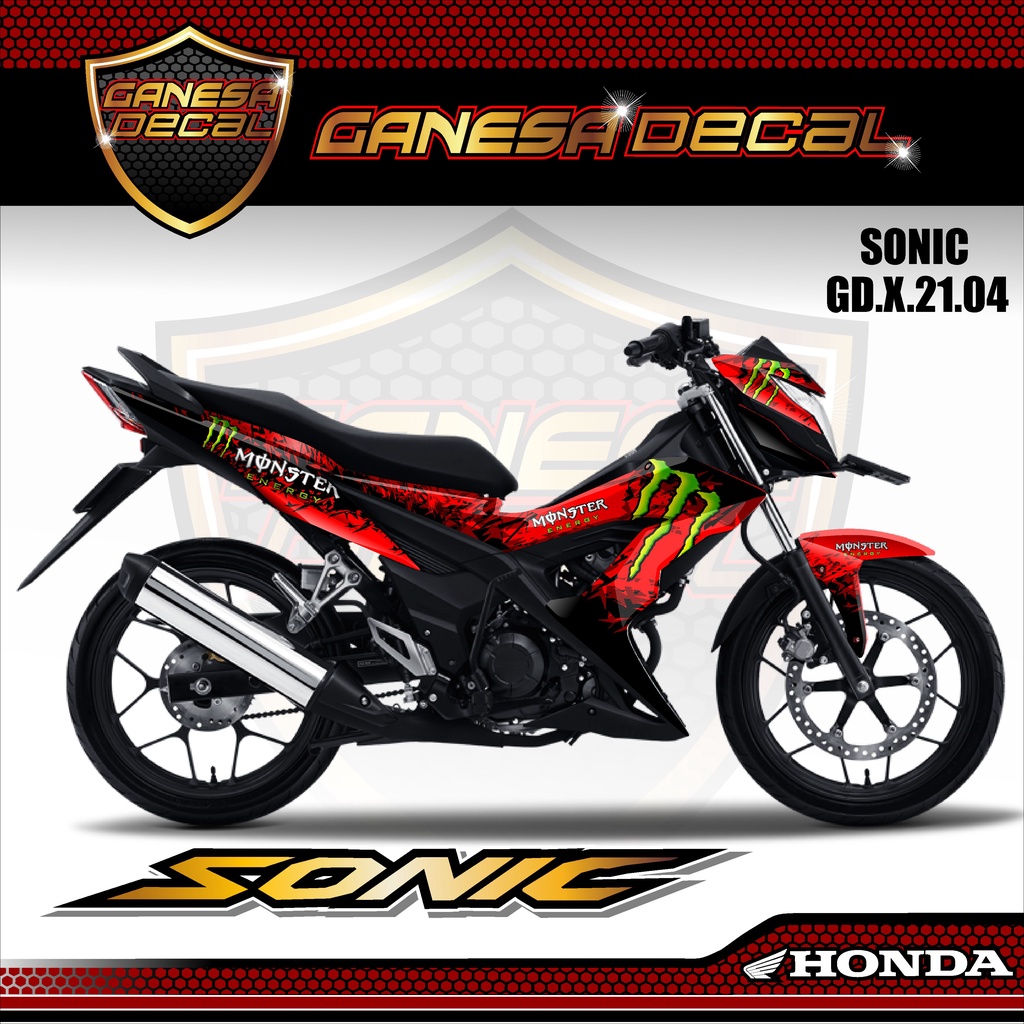 Jual Sticker Decal Stiker Dekal Fullbody Motor Honda Sonic 150 Desain ...
