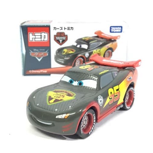 Jual Tomica Disney Cars Lightning Mcqueen Carbon Racers | Shopee Indonesia