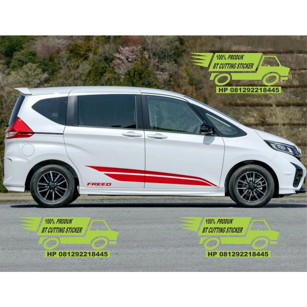 Jual stiker mobil honda freed sticker mobil honda freed stiker freed ...