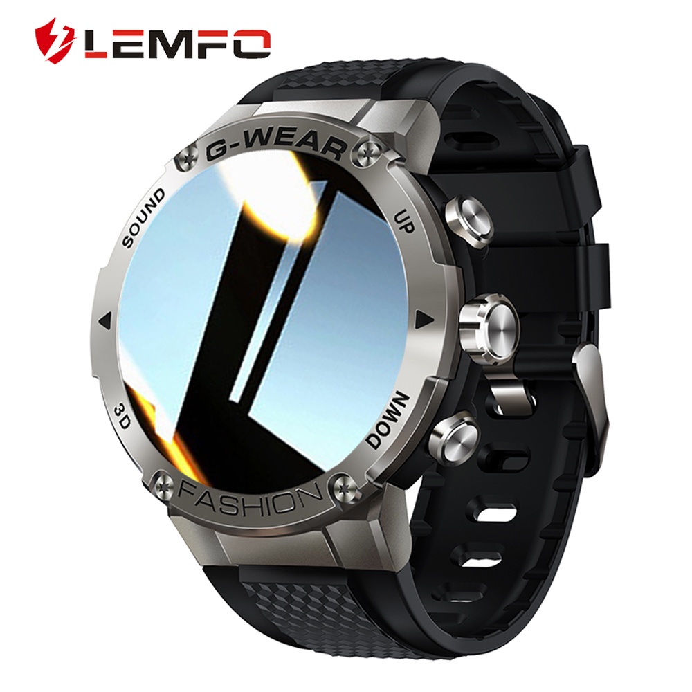 Jual LEMFO Smart Watch Men 2022 Bluetooth Call 3 Side Buttons Custom ...