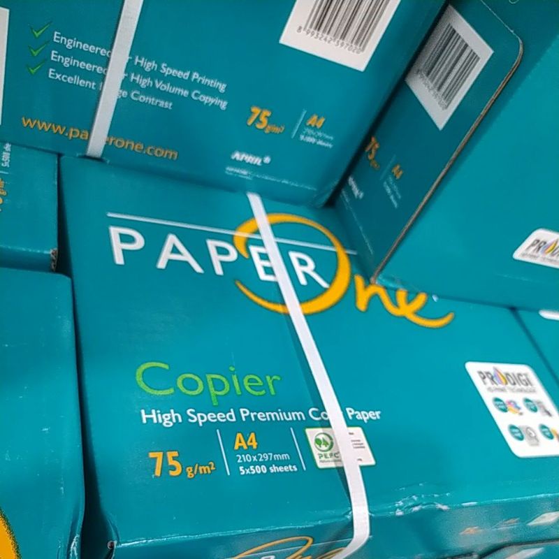 Jual Kertas Hvs A4 75gr Paperone 1 Rim Isi 500lembar Shopee Indonesia