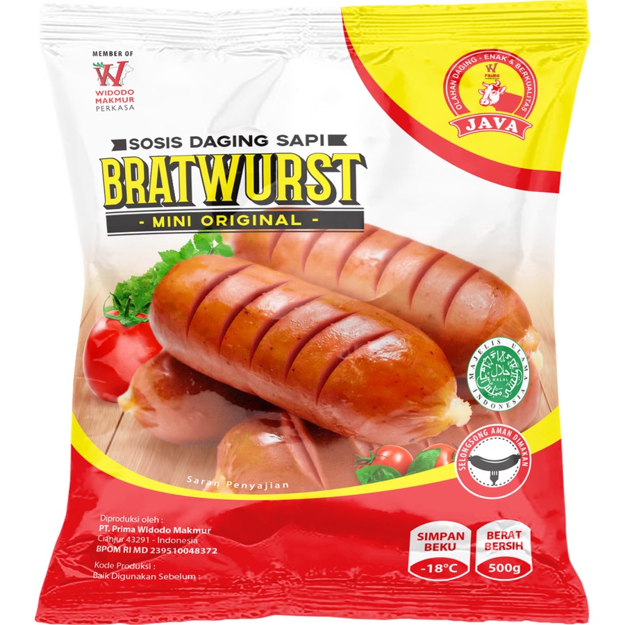 Jual Java Sosis Sapi Mini Bratwurst Daging Olahan 500g | Shopee Indonesia