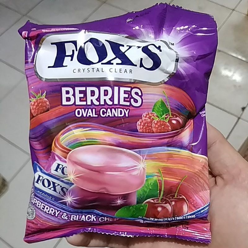 Jual FOX'S Berries oval candy 125 g isi 50 pcs | Shopee Indonesia