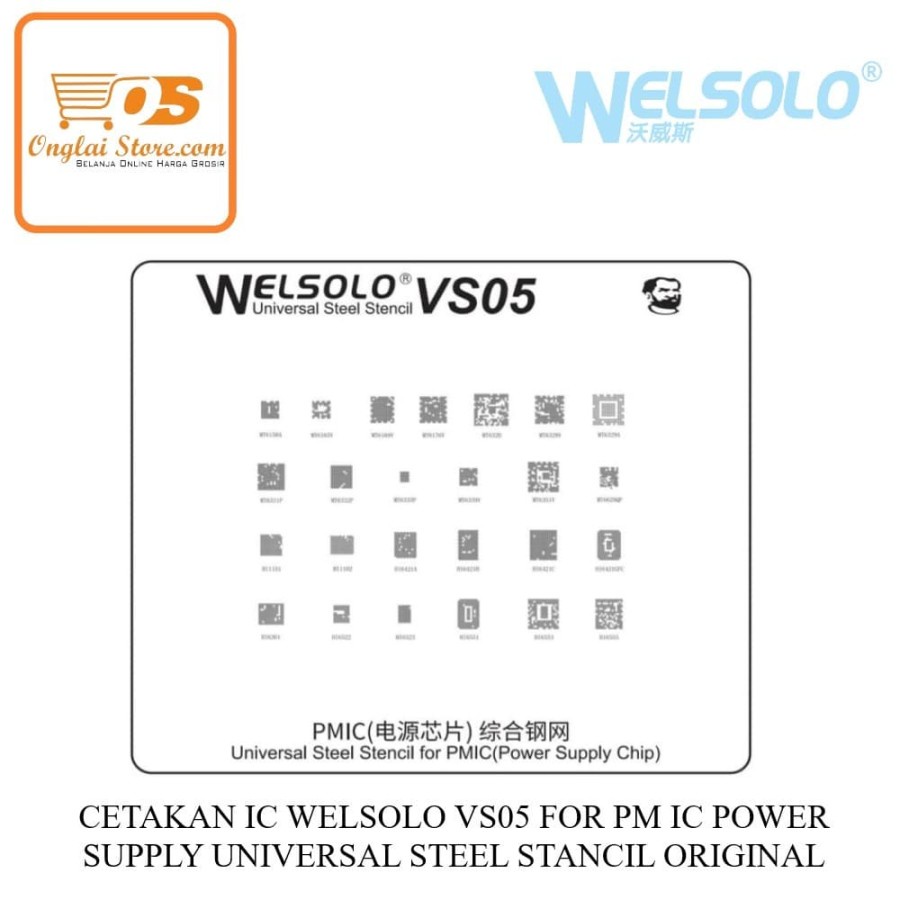 Jual CETAKAN IC WELSOLO VS05 FOR PM IC POWER SUPPLY UNIVERSAL STEEL ...