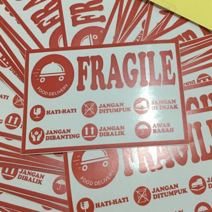 Jual STIKER FRAGILE MAKANAN ISI 10,STIKER FRAGILE FOOD,STIKER FOOD ...