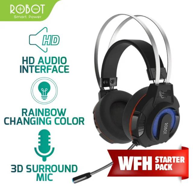 Jual Earphone Robot Gaming RH-G20 | Shopee Indonesia
