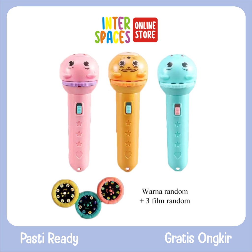 Jual Mainan Edukasi Anak Senter Proyektor Gambar Fun Flashlight ...