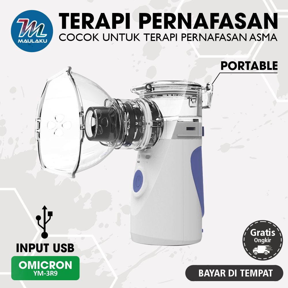 Jual Alat Terapi Pernafasan Asma Inhaler Nebulizer Ultrasonic Portable ...