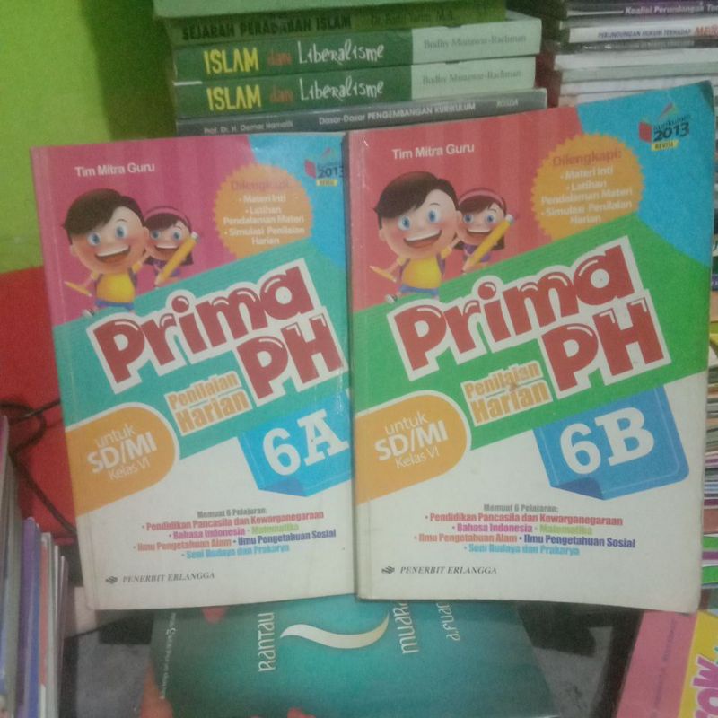 Jual buku Prima PH penilaian harian untuk SD MI kelas 6A 6B K13 edisi revisi penerbit Erlangga ...