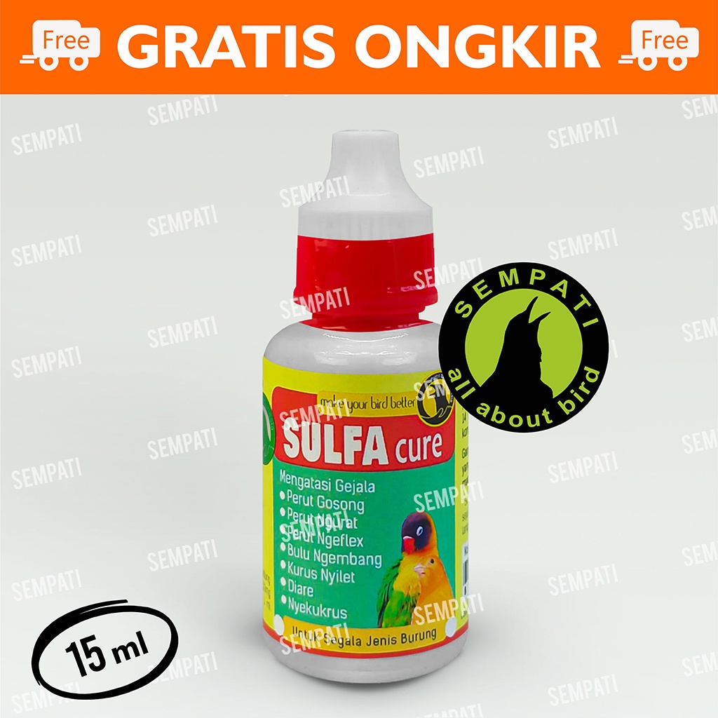 Jual SULFA CURE NUTRIBIRD OBAT BURUNG SAKIT PENCERNAAN PERUT BENGKAK ...