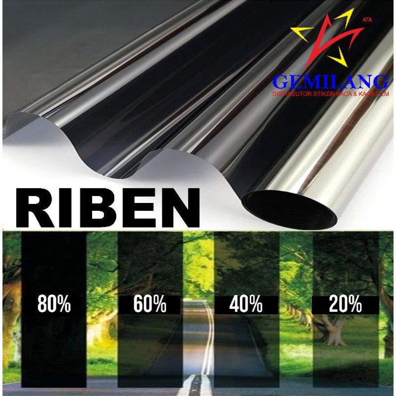 Jual kaca film riben/stiker kaca one way/sticker kaca jendela/sticker ...