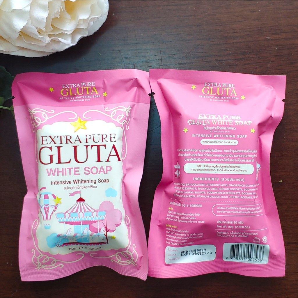Jual Sabun Batang Extra Pure Gluta White Soap Precious Skin (80gr ...