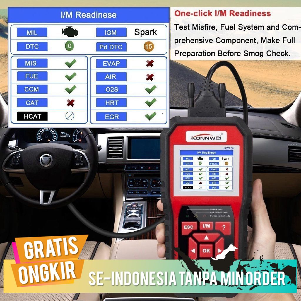 Jual Alat Scanner Mobil OBD2 kw850 Diagnostik OBD OBD2 | Shopee Indonesia