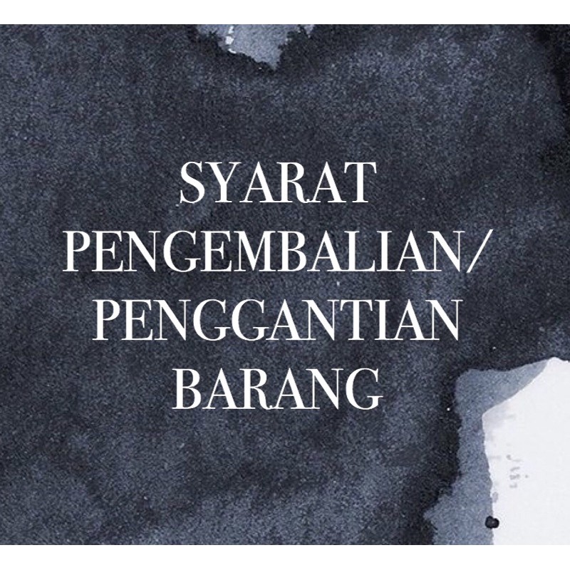 Jual SYARAT PENGGANTIAN / PENGEMBALIAN / RETUR | Shopee Indonesia