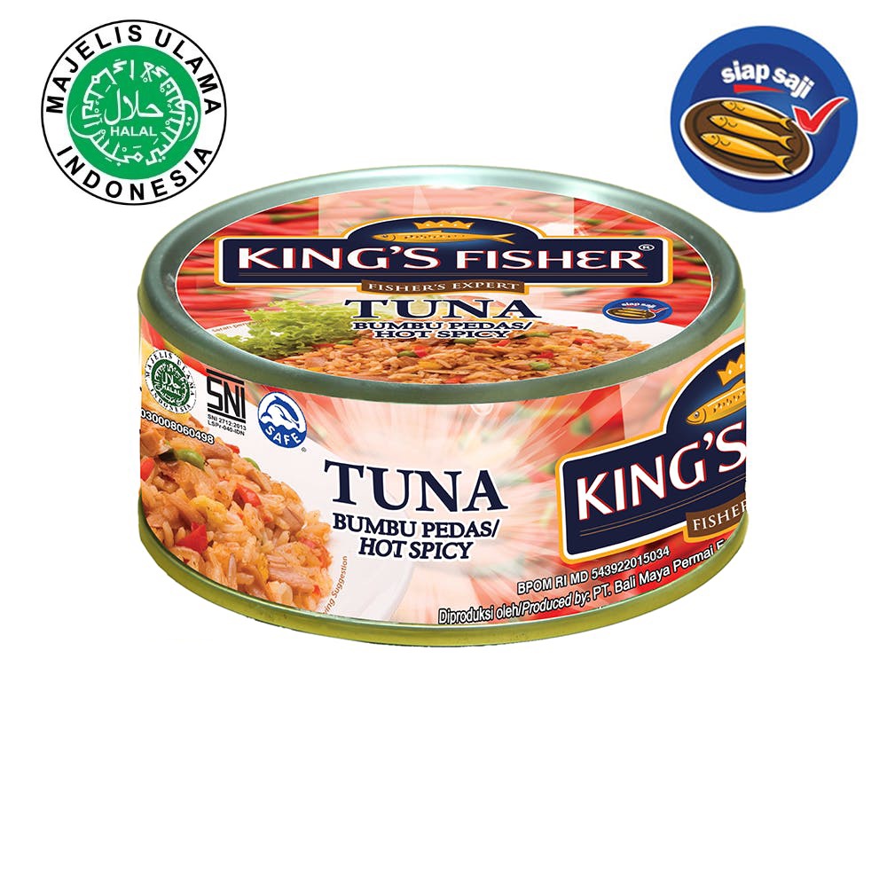 Jual King's Fisher Canned Tuna 170gr All Flavour | King Fisher Tuna ...