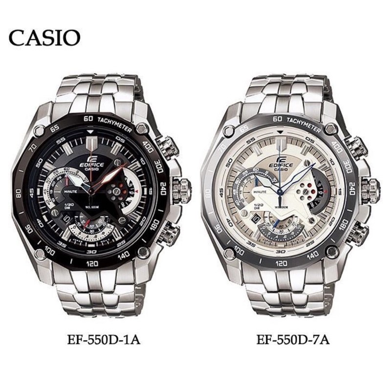 Jual Casio Edifice EF 550 Stainless Steel Include box | Shopee Indonesia