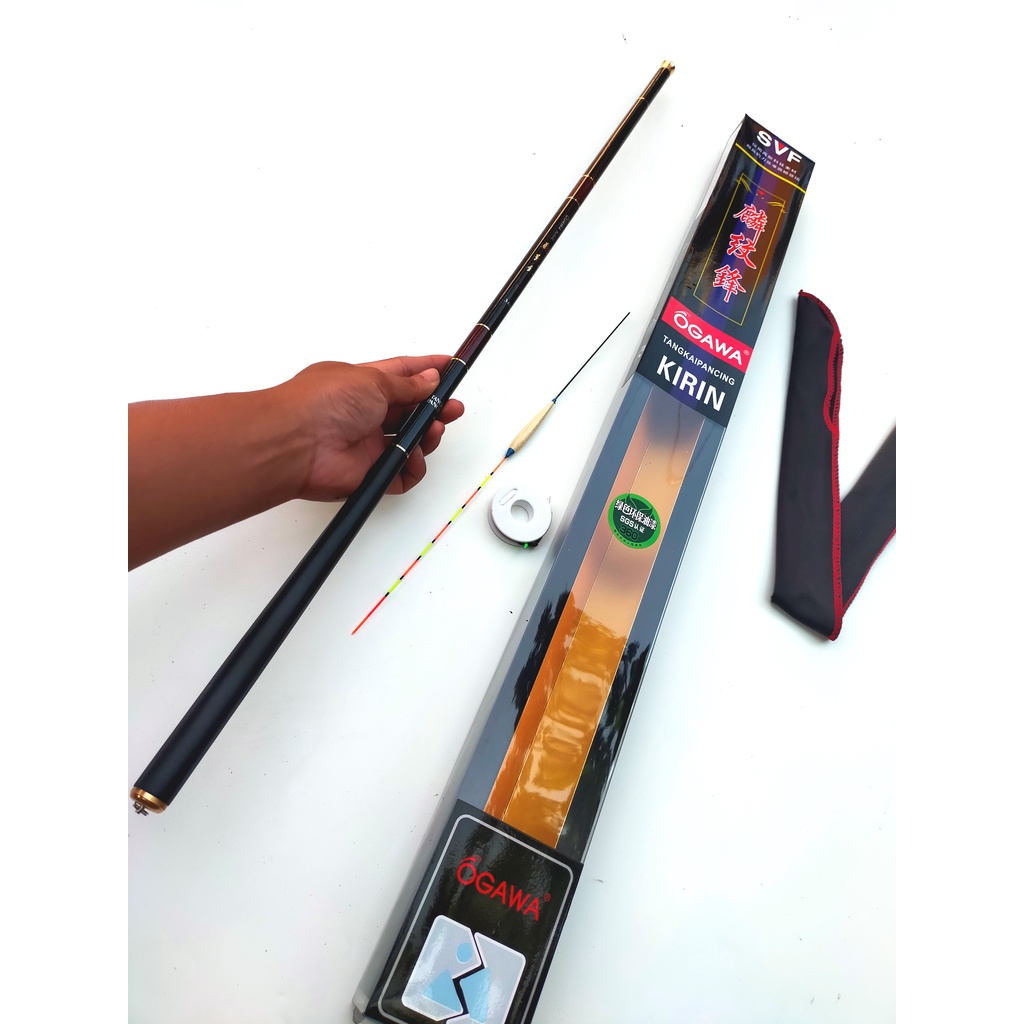 Jual Joran pancing Tegek Ogawa Kirin 360 Bahan Carbon Kuat bahan semi ...